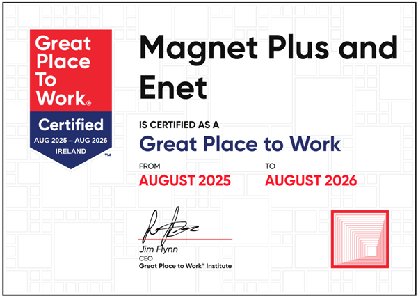 Enet awarded the Great Place to Work Certificate 2025 - Enet